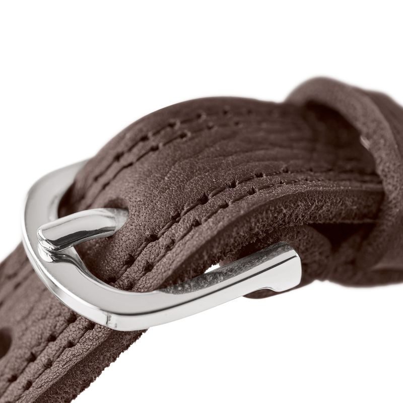 Halsband Karlby S-M (50), rot/dunkelbraun | inpetto